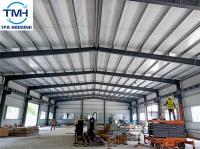 China 1680sqm Structural Steel H Beam Color Sheet Light Steel Building Warehouse for sale