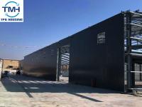 China Light Steel Structure Building Sandwich Panel Wall H Beam Steel Warehouse 30m Span for sale