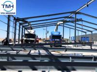 China Light Steel Structure Building Sandwich Panel Wall H Beam Steel Warehouse 30m Span for sale