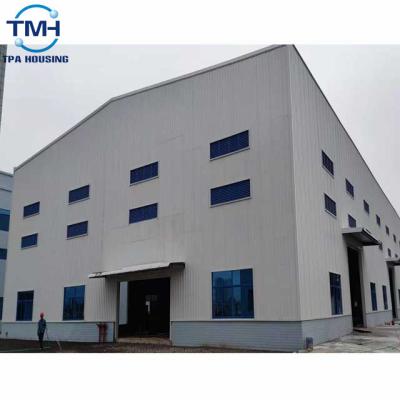 China Steel Commercial Building Prefab Warehouse Construction Metal Workshop 30m Span for sale