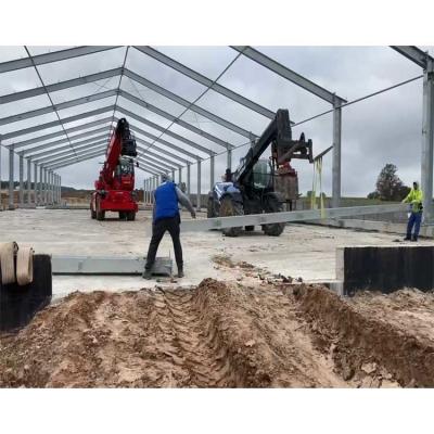 China Hot Dipped Galvanized Pre Engineered Steel Building for Warehouse Workshop 36m Span for sale