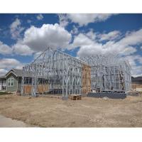 China Wind Resistance Prefab Light Steel Villa 5 Bedrooms 100x3.0 Steel Column for sale