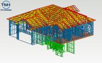 China Light Gauge Steel Structure Prefab Villa Modern Design 89x40x0.8mm G550 for sale