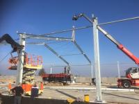 China Q235B Q355B Hot Dip Galvanized Light Steel Structure Custom Metal Building 250x250 Column for sale
