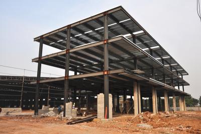 China Large Multi - Storey Light Steel Frame Building Metal Structure Construction Customized Size House for sale