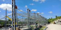 China Large Agricultural Steel Frame Farm Shed Poultry House Chicken Coop Storage Barn 30m Span for sale