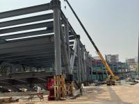China Sandwich Panel Prefabricated Steel Structures Efficient Building Construction For Commercial Properties for sale