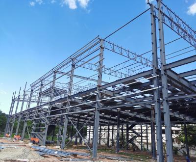China Large Span Light Steel Structure Industrial Workshop With High Strength Steel Materials for sale