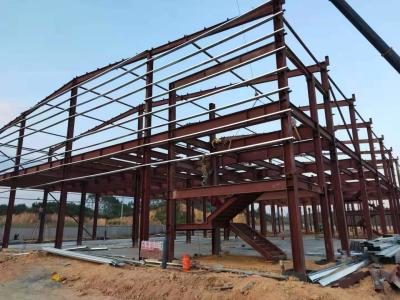 China Customizable Multi Story Steel Structure Building with Mezzanine Floors Q235B for sale