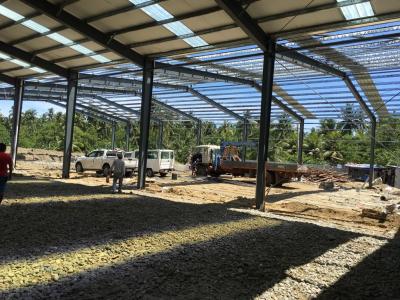 China Steel Structure Warehouse Q235B Steel Frame Customizable Span for Logistics for sale