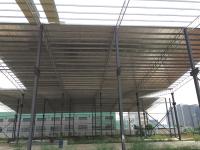 China Hot Dip Galvanized Long Span Steel Structure Workshop 120 km/h Wind Resistance for sale