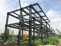 China Fast Assembly Two Storey Light Steel Structure Warehouse 15 Year Rust Proof for sale
