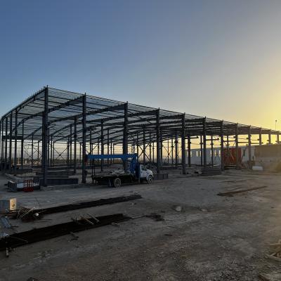 China High Ceiling Long Span Steel Structure Workshop Building With High Strength Materials For Mexico for sale