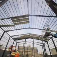 China Light H Steel Structure Warehouse Building Storage Prefabricated Construction With Spacious Layout for sale