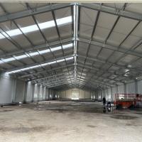 China Q235 Prefabricated Steel Structure Warehouse Building M20 Anchor Bolt Rockwool Wall Panel 75mm for sale