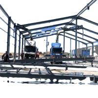China Custom Steel Workshop Building with Z Purlin Sliding Door 50 Year Lifespan for sale