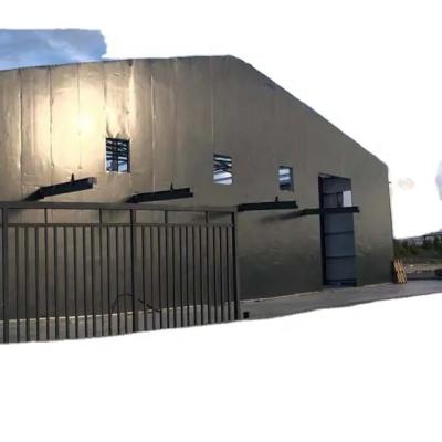 China Steel Frame Storage Building Gable Roof 250-450sqm Fire Resistant Q235 Purlin for sale