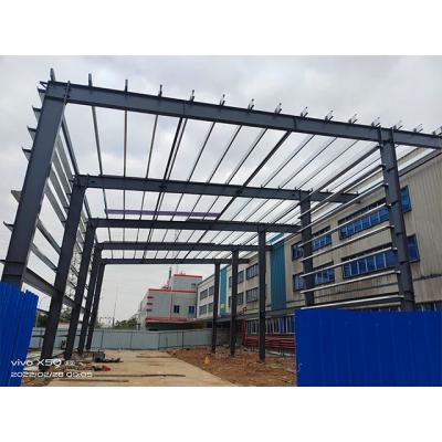 China Steel Frame Storage Building Gable Roof 250-450sqm DIY Assembly Aluminum Windows for sale