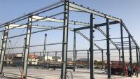 China Steel Frame Storage Building 250-450sqm for 40HC Container Durable Steel Panels for sale