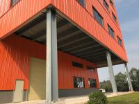 China Steel Frame Storage Building 250-450sqm Gable Roof for Commercial Office Use for sale