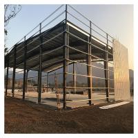 China High Strength Steel Truss Garage Hangar Building 50mm PU Sandwich Panel for sale
