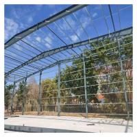 China High Strength Steel Truss Garage Hangar Building 50mm PU Sandwich Panel for sale