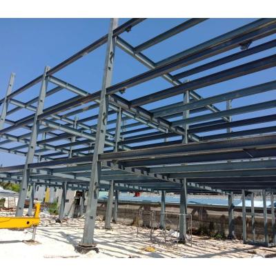 China Six Storey Prefabricated Steel Structure Warehouse Building Commercial Building Q235B for sale