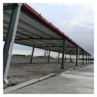 China Customizable Steel Frame Car Shed Garage Hangar 50mm Sandwich Panel H Beam Structure for sale