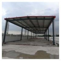 China Customizable Steel Frame Car Shed Garage Hangar 50mm Sandwich Panel H Beam Structure for sale