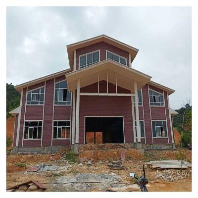 China Light Steel Structure Prefab Villa 3-Story Holiday Home 250x250 Column for sale
