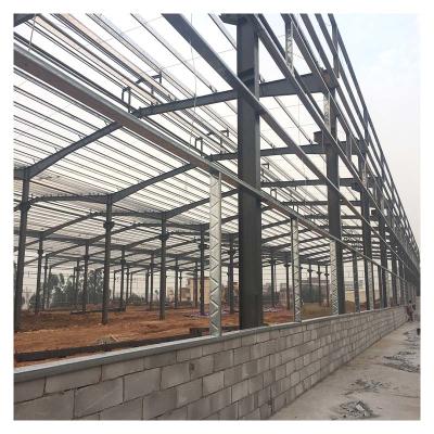 China Q235 Q345 Low Carbon Steel Frame Steel Structure Factory Workshop 50 Year Life for sale