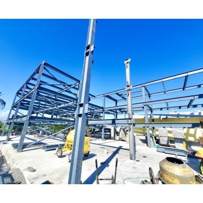 China Multi-Story Steel Structure Automobile Garage with Q235B Steel Columns and Customizable Size for sale