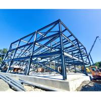 China Multi-Story Steel Structure Automobile Garage with Q235B Steel Columns and Customizable Size for sale