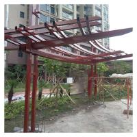 China Light Steel Structure Flower Shed Outdoor Garden Landscape Building Q235B 20m Span for sale