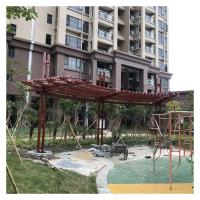 China Light Steel Structure Flower Shed Outdoor Garden Landscape Building Q235B 20m Span for sale