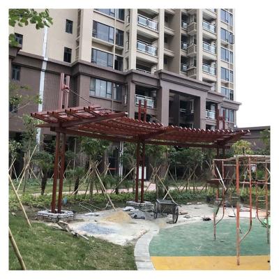 China Light Steel Structure Flower Shed Outdoor Garden Landscape Building Q235B 20m Span for sale