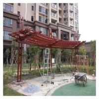 China Light Steel Structure Flower Shed Outdoor Garden Landscape Building Q235B 20m Span for sale