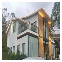 China Light Steel Structure Prefabricated House Luxury Villa 100x3.0mm Steel Column for sale