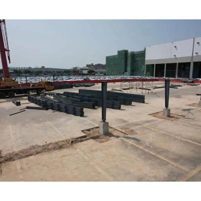 China Prefabricated Steel Structure Solar Parking Canopy Mounting System 55-65ft Span for sale