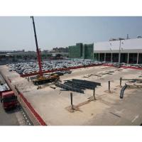 China Prefabricated Steel Structure Solar Parking Canopy Mounting System 55-65ft Span for sale
