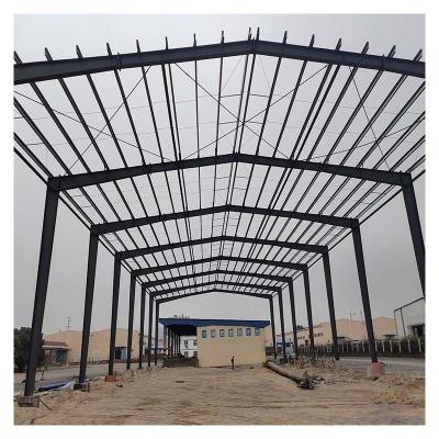 China Single-Story Steel Construction Building Steel Warehouse 155x155mm Column 18mm Mgo Floor for sale
