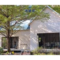 China European American Luxury Light Steel Structure Villa Custom Aluminum Alloy Doors Windows 100x3.0mm Steel Column for sale