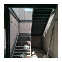 China Prefabricated Light Steel Structure House Earthquake Resistant Wind Proof Custom Roof Asphalt Shingles 100x3mm Column for sale