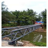 China Prefabricated Steel Bridge Kit Easy Assembly Steel Road Bridge Q235B 20m Span for sale