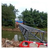 China Prefabricated Steel Bridge Kit Easy Assembly Steel Road Bridge Q235B 20m Span for sale