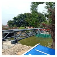 China Prefabricated Steel Bridge Kit Easy Assembly Steel Road Bridge Q235B 20m Span for sale