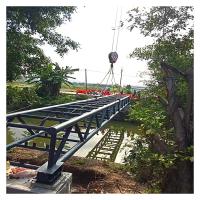 China Prefabricated Steel Bridge Kit Easy Assembly Steel Road Bridge Q235B 20m Span for sale