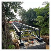 China Prefabricated Steel Bridge Kit Easy Assembly Steel Road Bridge Q235B 20m Span for sale