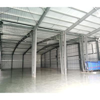 China Galvanized Prefabricated Steel Structure Aircraft Hangar Warehouse 50m Span Custom Design for sale