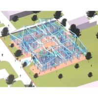 China Light Steel Keel House Prefabricated Villa 100x3.0mm Steel Frame Green Building for sale